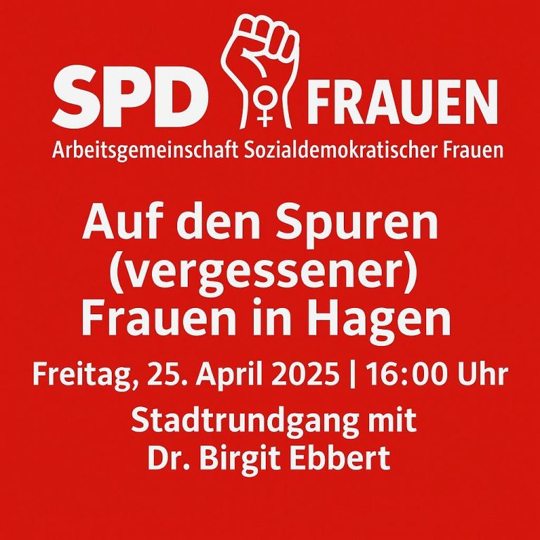 SPD-Frauen Hagen laden ein – Stadtrundgang mit Dr. Birgit Ebbert › SPD ...